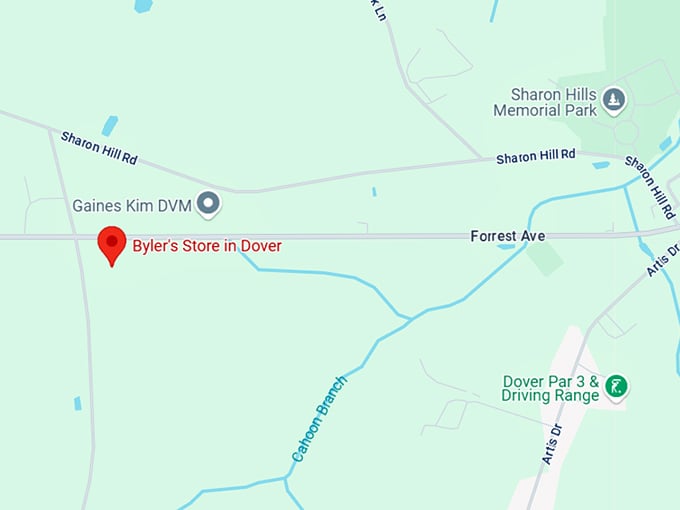 16. byler's store in dover map