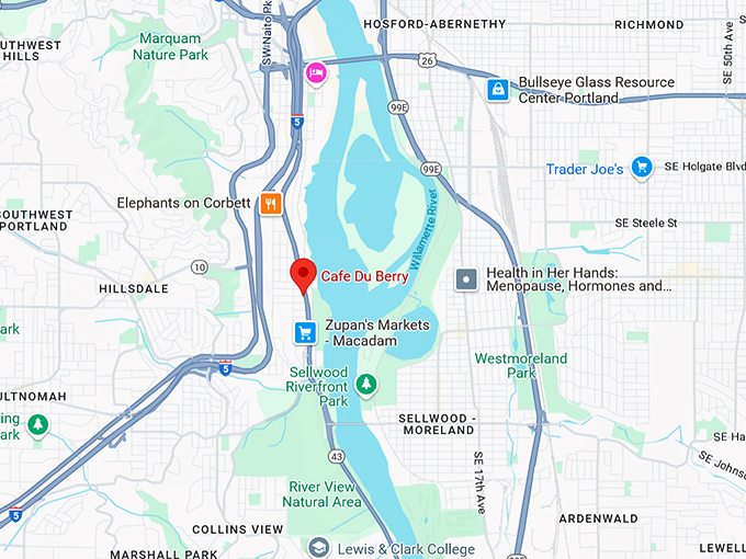 16. cafe du berry map