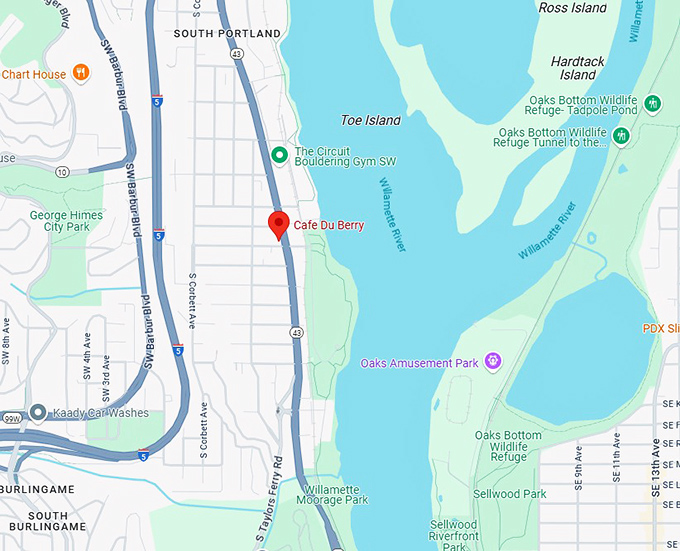 16. cafe du berry map