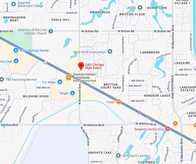 16. cal's chicago style eatery map