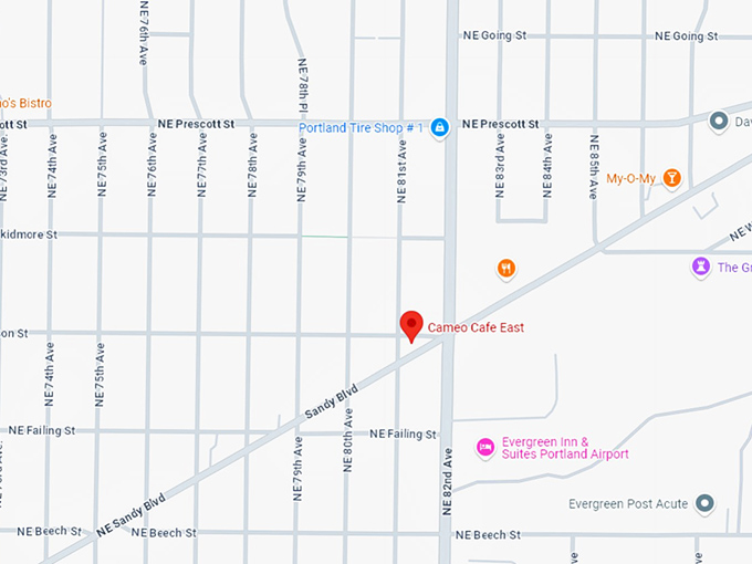 16. cameo cafe east map