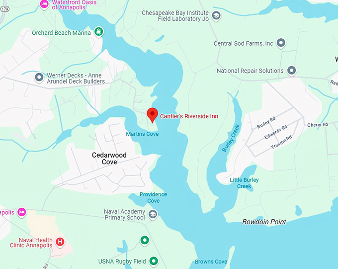 16. cantler's riverside inn map