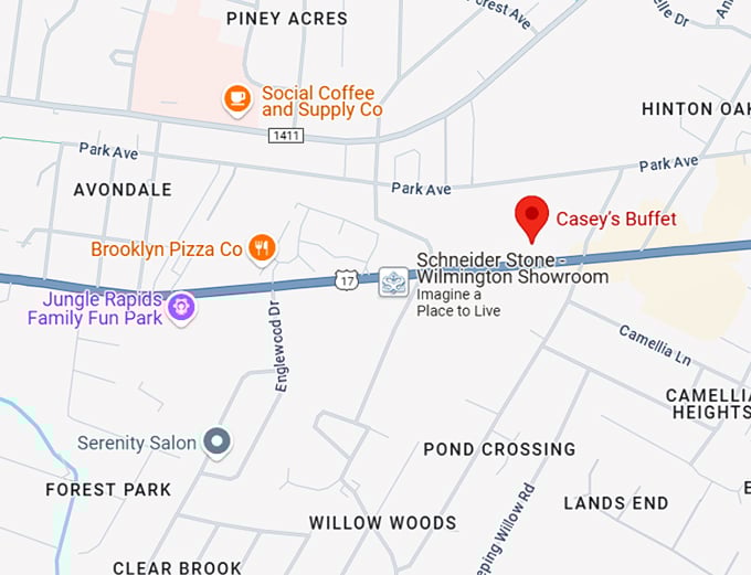 16. casey&rsquo;s buffet map