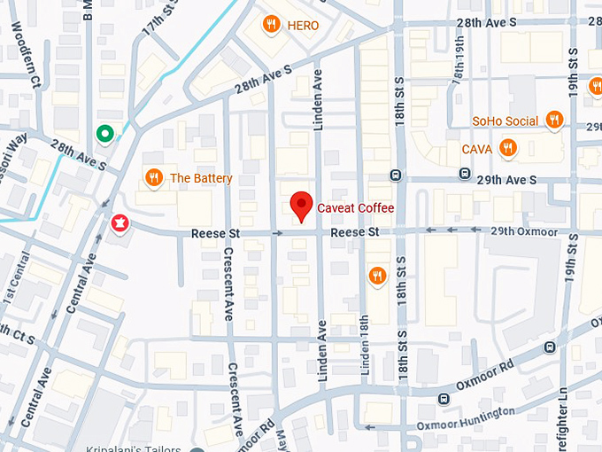 16. caveat coffee map