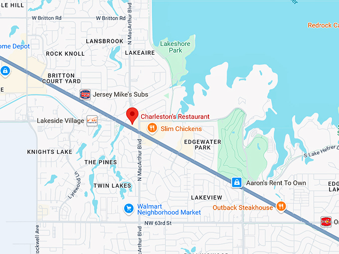 16. charleston's restaurant map