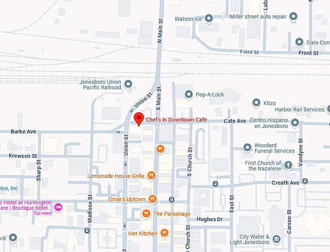 16. chef's in downtown cafe map