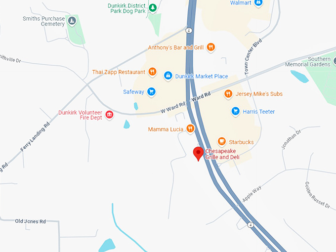 16. chesapeake grille and deli map