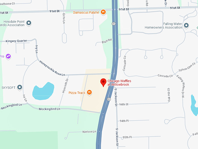 16. chicago waffles at willowbrook map