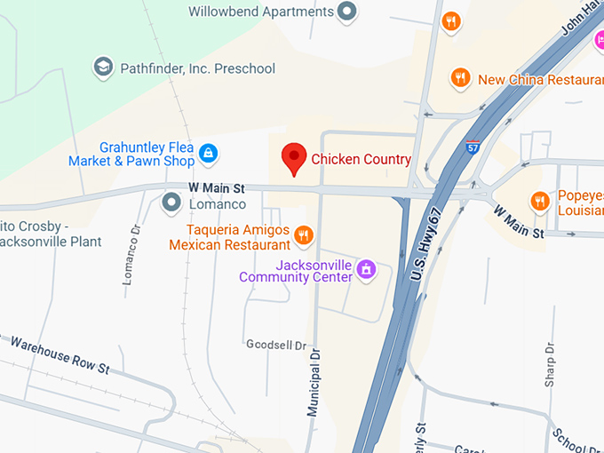 16. chicken country map