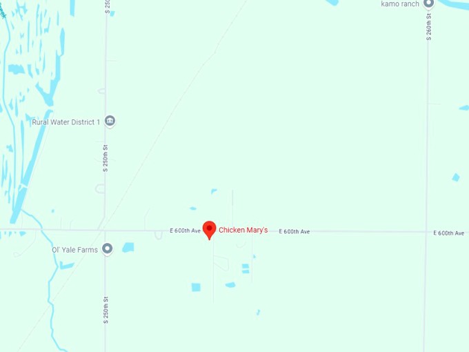 16. chicken mary's map