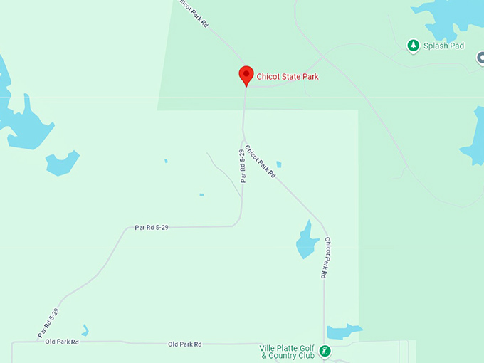 16. chicot state park map