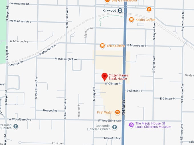 16. citizen kane's steak house map