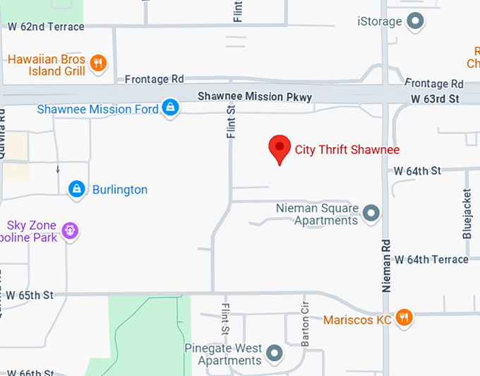 16. city thrift shawnee map