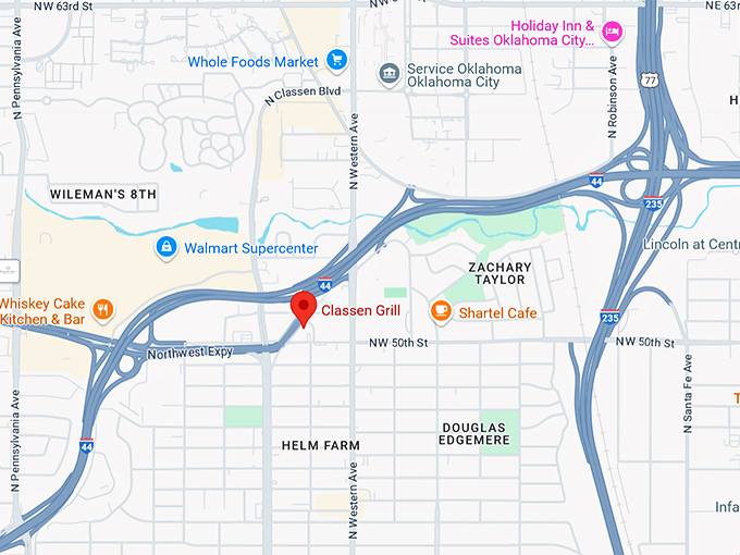 16. classen grill map