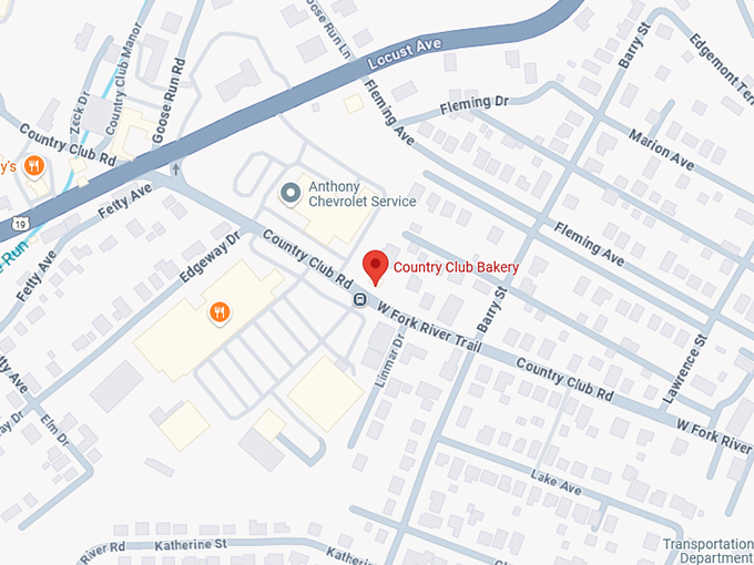 16. country club bakery map