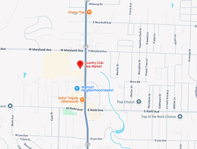 16. country club flea market map