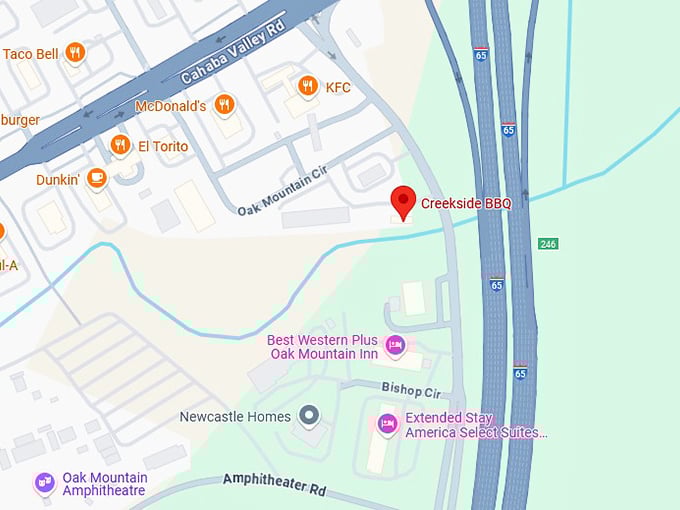 16. creekside bbq map