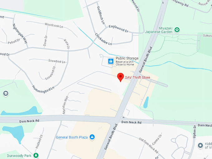 16. dav thrift store map