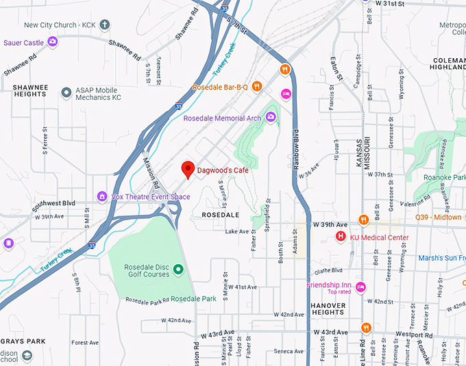 16. dagwood's cafe map