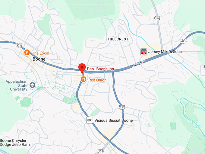 16. dan'l boone inn map
