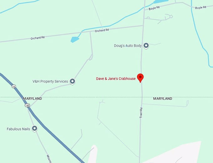 16. dave & jane's crabhouse map