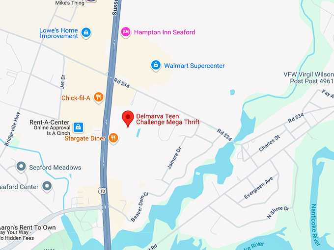 16. delmarva teen challenge mega thrift map