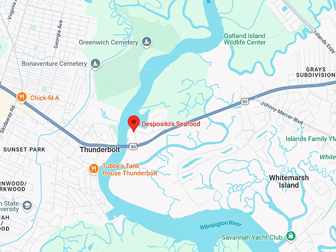 16. desposito's seafood map