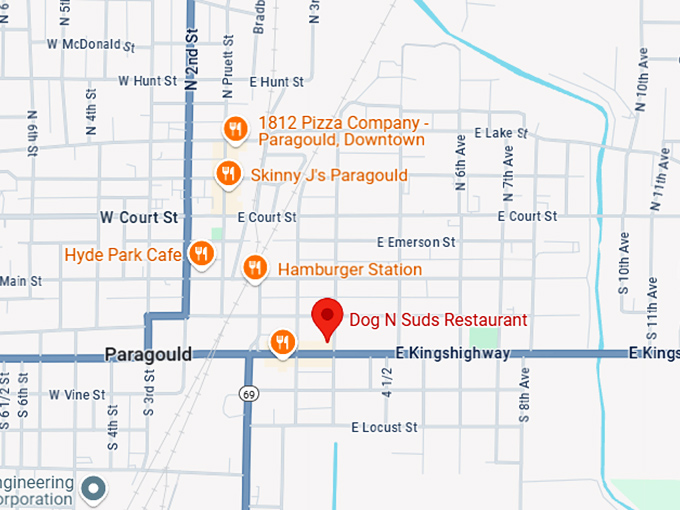 16. dog n suds restaurant map
