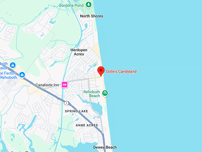 16. dolle's candyland map