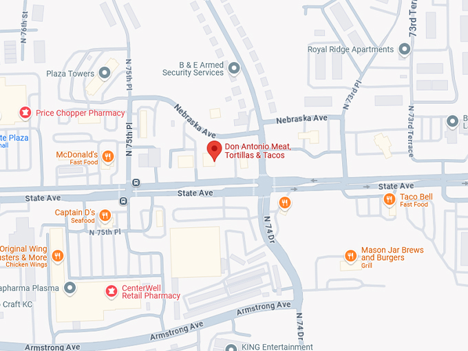 16. don antonio meat, tortillas & tacos map