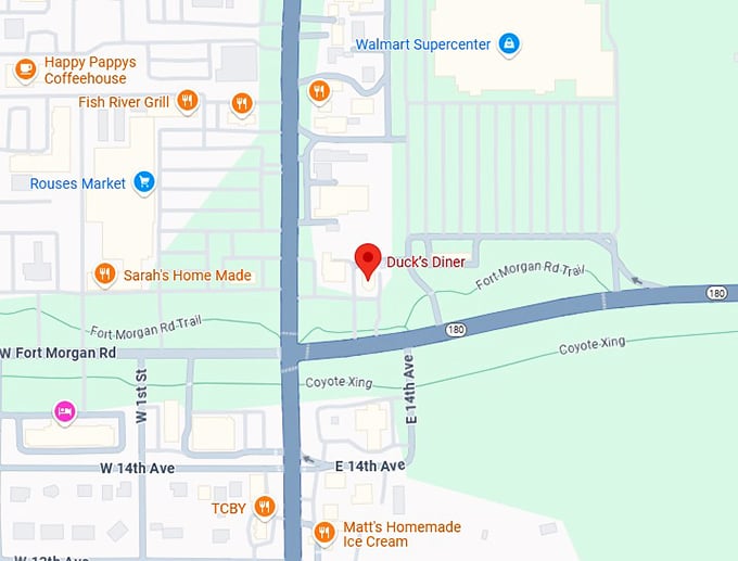 16. duck’s diner map