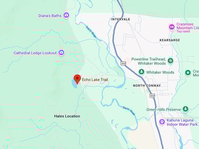 16. echo lake trail map