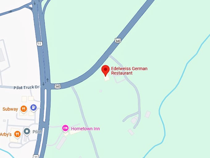 16. edelweiss german restaurant map