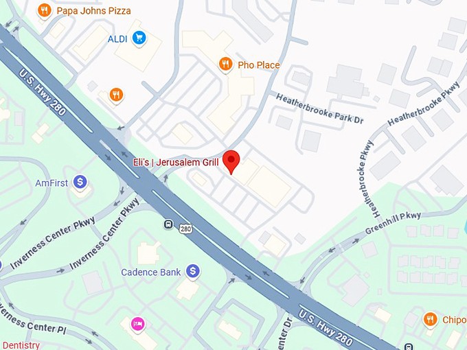 16. eli's jerusalem grill map