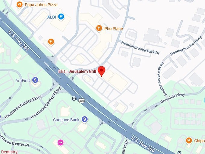 16. eli's jerusalem grill map