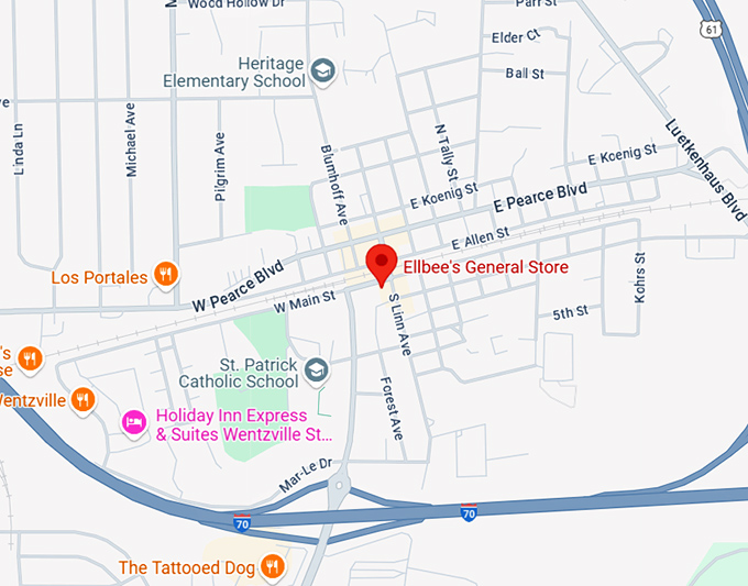 16. ellbee's general store map