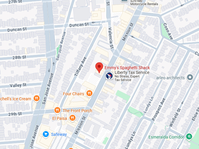 16. emmy's spaghetti shack map