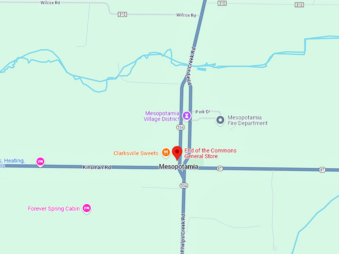 16. end of the commons general store map