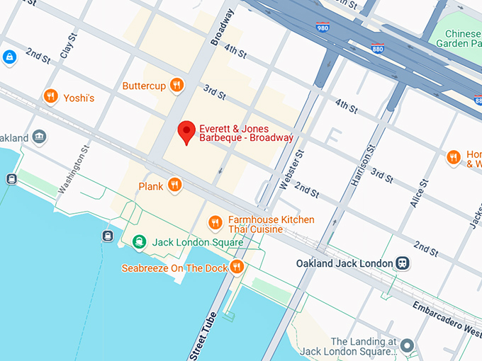 16. everett & jones barbeque broadway map