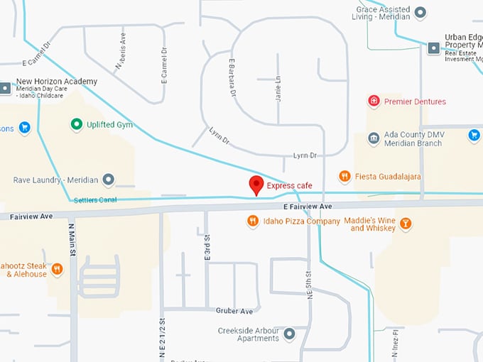 16. express cafe map