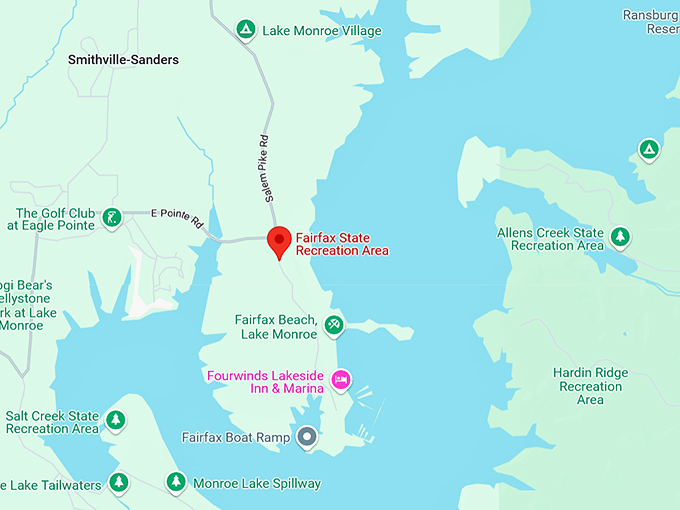 16. fairfax state recreation area map