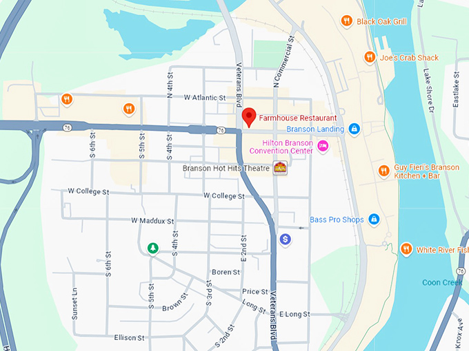 16. farmhouse restaurant map