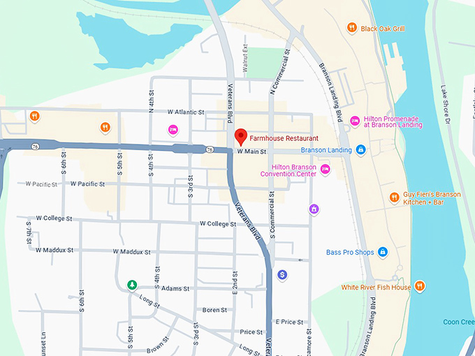 16. farmhouse restaurant map