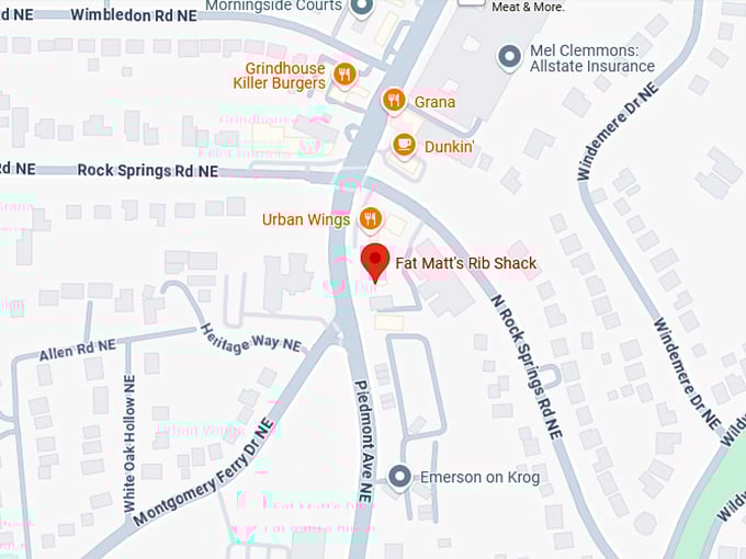 16. fat matt's rib shack map