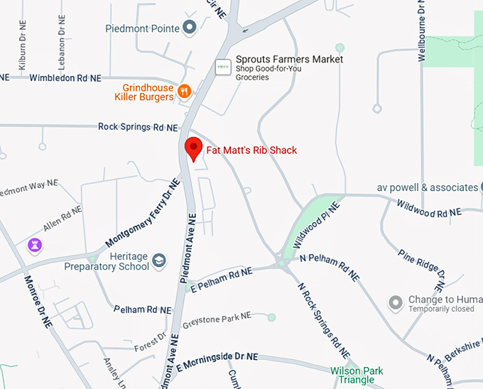 16. fat matt's rib shack map