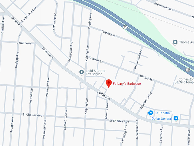 16. fatback's barbecue map