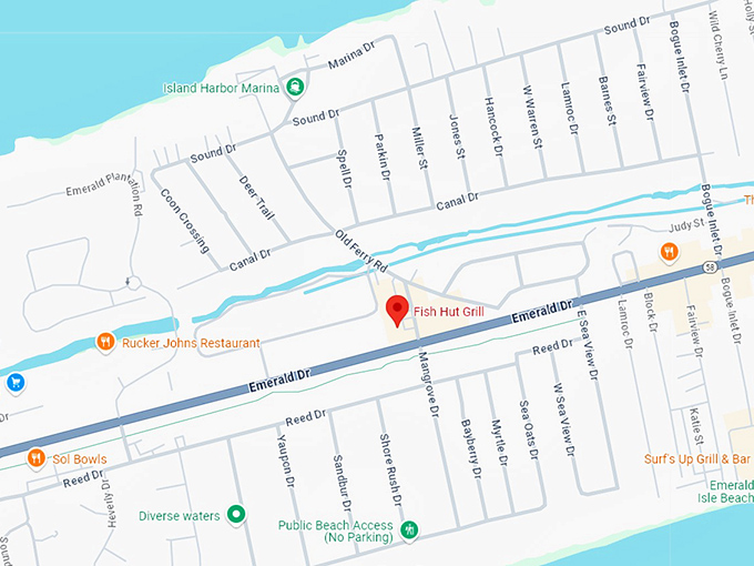 16. fish hut grill map