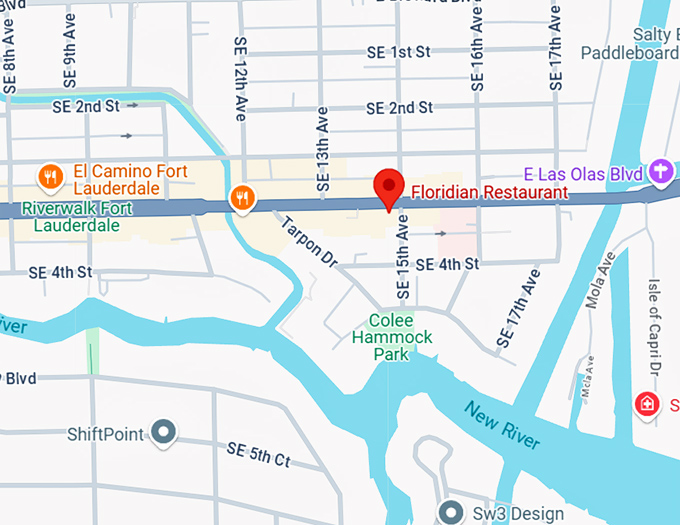 16. floridian restaurant map