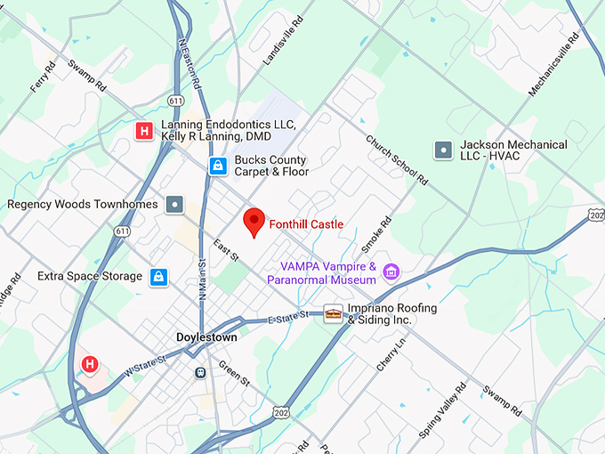 16. fonthill castle map