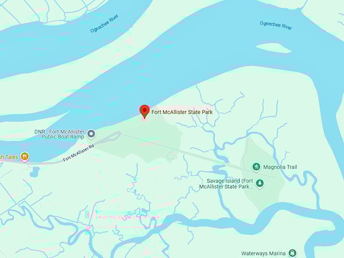 16. fort mcallister state park map